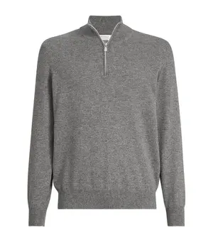 Brunello Cucinelli Cashmere Quarter-zip Sweater