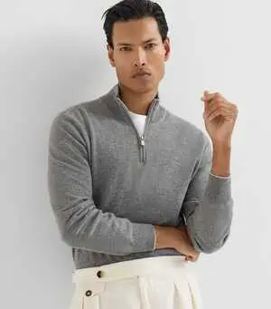 Brunello Cucinelli Cashmere Quarter-zip Sweater