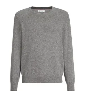 Brunello Cucinelli Cashmere Crew-neck Sweater - Grey
