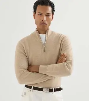 Brunello Cucinelli Cashmere Quarter-zip Sweater
