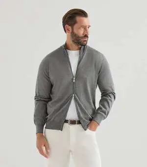 Brunello Cucinelli Cashmere-silk Zip-up Cardigan