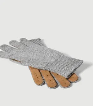 Brunello Cucinelli Cashmere-suede Gloves