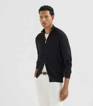 Brunello Cucinelli Cashmere-silk Zip-up Cardigan