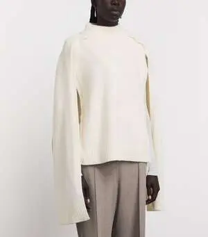 Source Unknown Wool Cape Noa Sweater - Ivory