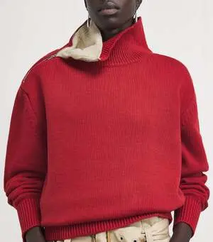 Source Unknown Zip-shoulder Konny Sweater