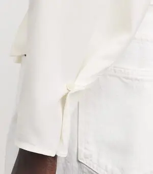 Source Unknown Long-sleeve Draped Pisa Blouse