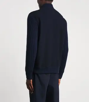 Eleventy Wool Bomber Jacket