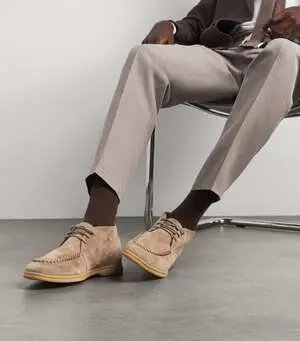 Eleventy Suede Ankle Boots