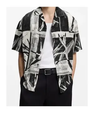 Hugo Boss Floral-print Short-sleeve Shirt