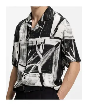 Hugo Boss Floral-print Short-sleeve Shirt