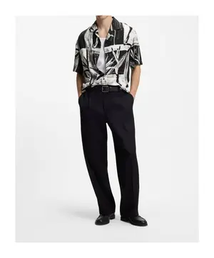 Hugo Boss Floral-print Short-sleeve Shirt