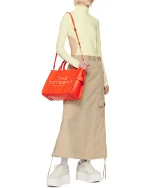 Marc Jacobs Leather Tote Bag - Red