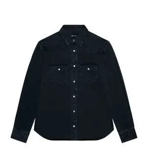 TOM FORD Denim Western Shirt - Black