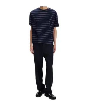 A.p.c. Loose T-shirt With Pink Stripes
