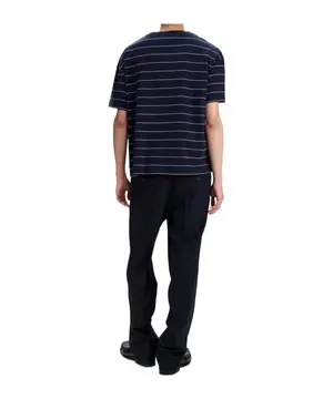 A.p.c. Loose T-shirt With Pink Stripes