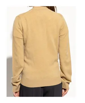 Play Comme Des Garcon Long-sleeved V-neck Sweater