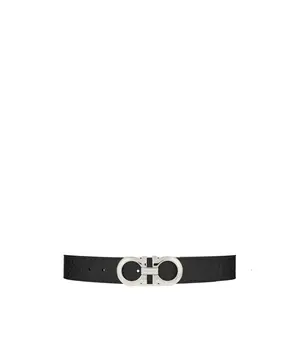 FERRAGAMO Reversible Gancini Embossed Belt