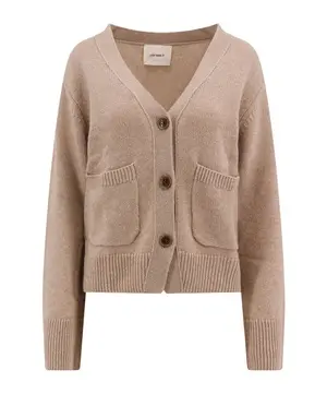 LISA YANG Danni V-neck Cardigan - Beige