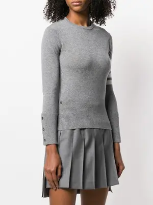 Thom Browne Cashmere Sweater - Light Gray