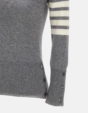 Thom Browne Cashmere Sweater - Light Gray