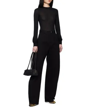 Alaïa Le Teckel Zip-up Shoulder Bag - Black