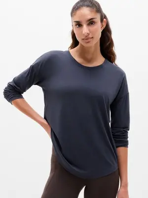 Athleta Move With Ease Top - Navy