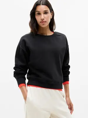 Athleta Forever Fleece Sweatshirt - Black