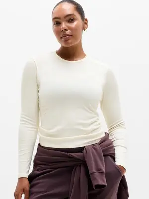 Athleta Signature Rib Top - Pearl