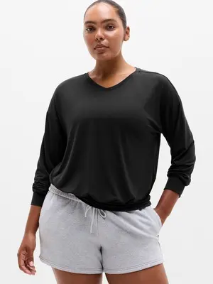Athleta Move With Ease V-neck Top - Black