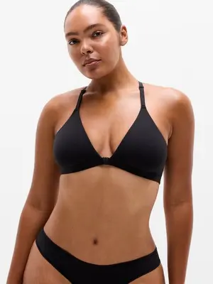 Athleta Bodymove Front Close Bra A-c - Black