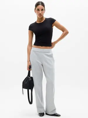 Athleta Form Knit Mid Rise Straight Pant