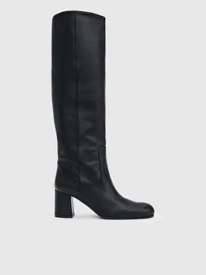 ATP ATELIER Sarconi Leather Knee High Boots - Black