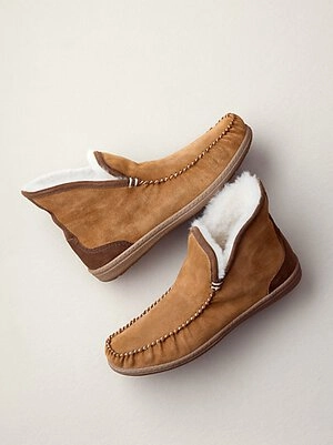 Overland Walker Sheepskin Slipper Boots