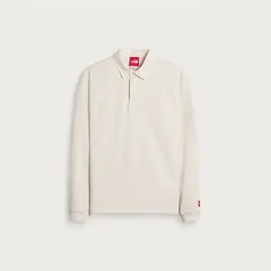 The North Face Red Box Rugby Shirt - White Dune