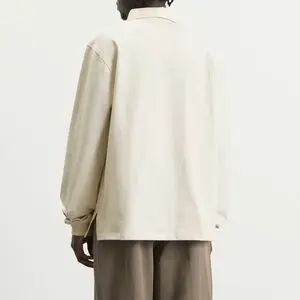 The North Face Red Box Rugby Shirt - White Dune