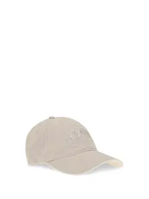 GANNI Canvas Cap With Logo