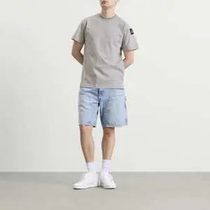 Adidas No Wash Logo T-shirt - Medium Grey Heather
