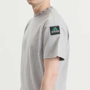 Adidas No Wash Logo T-shirt - Medium Grey Heather