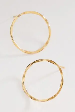 HEATHER HAWKINS Circle Stud Earrgs - Gold