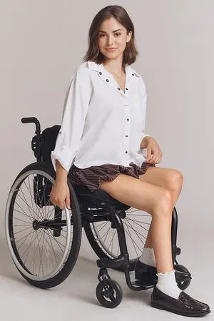 Maeve Shrunken Bennet 100% Cotton Buttondown Shirt