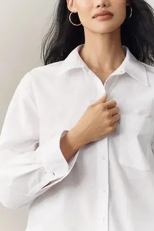 Maeve Shrunken Bennet 100% Cotton Buttondown Shirt