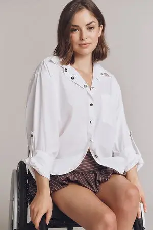 Maeve Shrunken Bennet 100% Cotton Buttondown Shirt