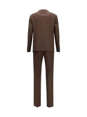 Tagliatore Virgin Wool Suit - Brown