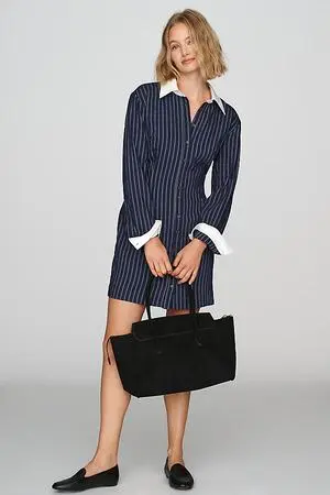 Maeve Long Sleeve Slim Mi Shirtdress