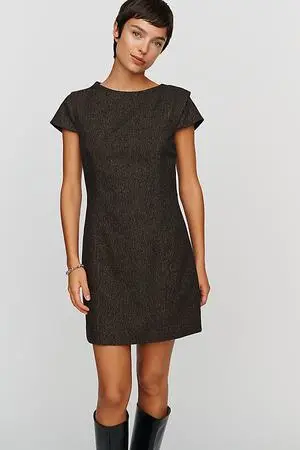 Walter Baker Brushed Mi Dress - Brown
