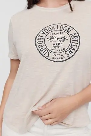 PILCRO Cotton Real Fun Wow Graphic Tee