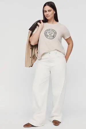 PILCRO Cotton Real Fun Wow Graphic Tee