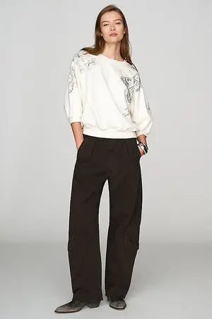 PILCRO Niki Bubble Sweatshirt Bailey Fritz