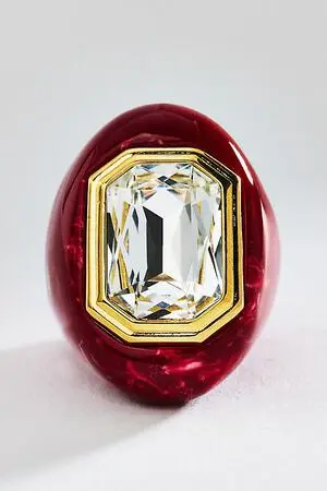 Anthropologie Bezel Cocktail Rg - Wine