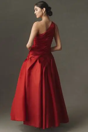 HUTCH Lisa One-shoulder Gown